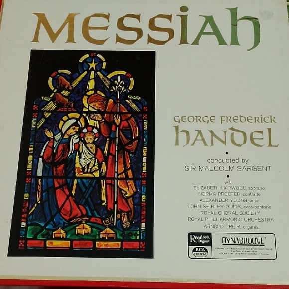RCA Readers Digest | Media | Handels Messiah Vinyl Record Stained Glass ...